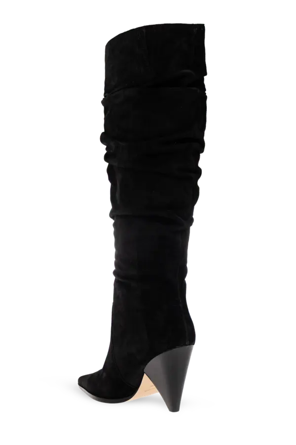 Michael Kors Jayla Ruched’ Leather Knee Boots