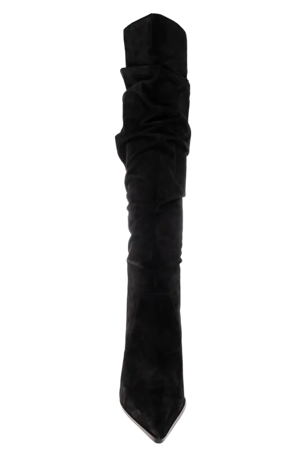 Michael Kors Jayla Ruched’ Leather Knee Boots