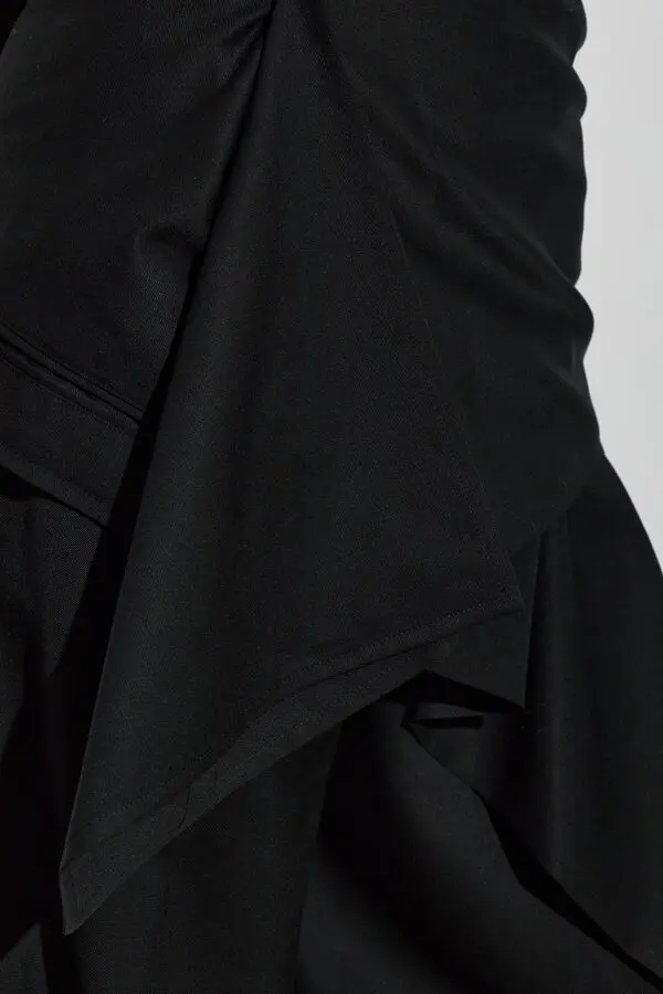Issey Miyake Wide-leg Trousers With Wrap Panel
