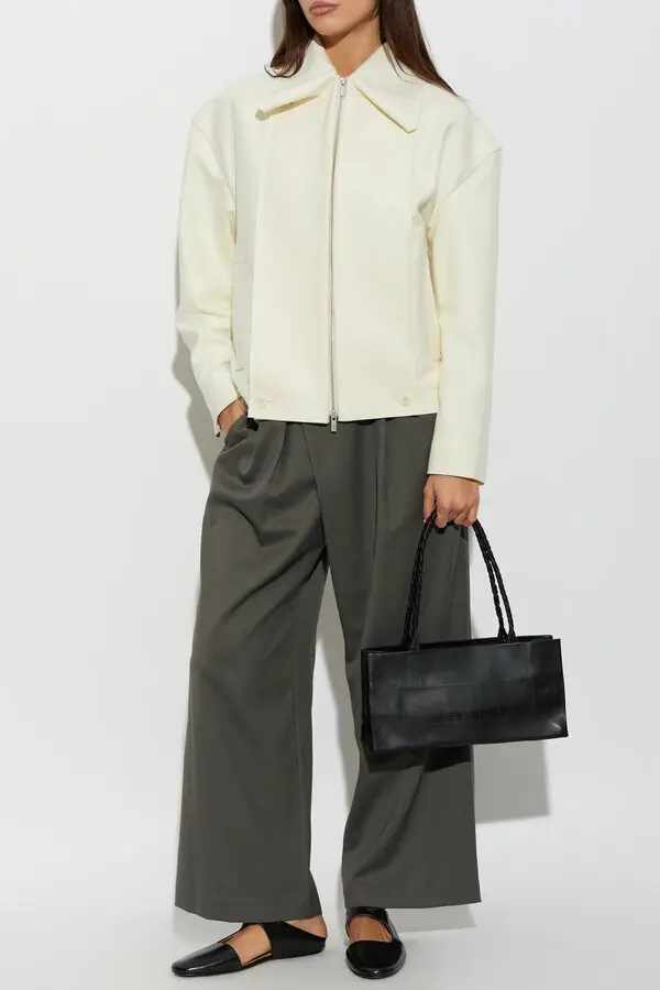 Issey Miyake Wool Trousers With Pleats