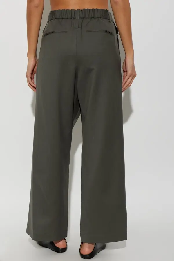 Issey Miyake Wool Trousers With Pleats