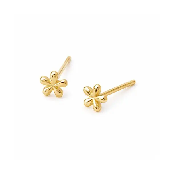 OUTOFOFFICE Flower Micro Stud Earring - Gold
