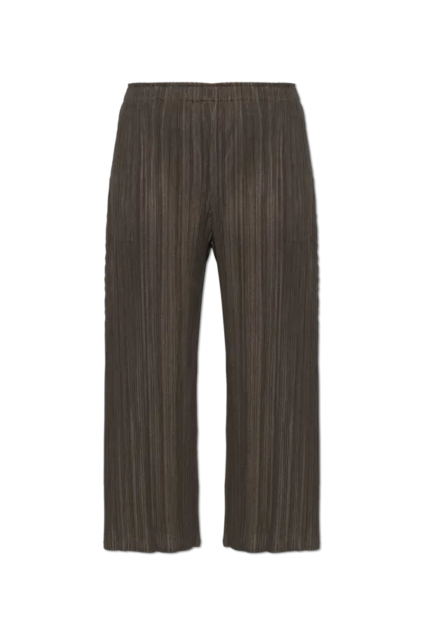 Issey Miyake Pleated Trousers - Grey