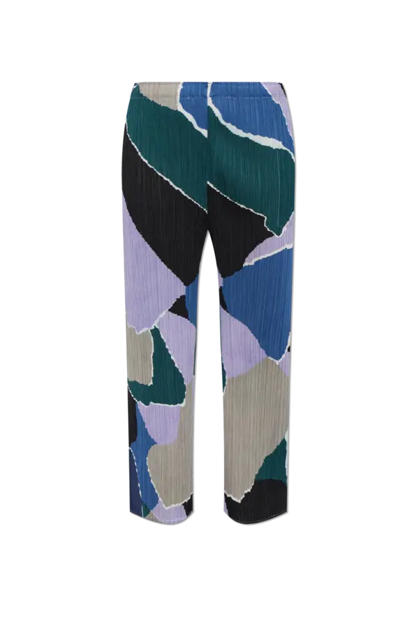 Issey Miyake Pleated Trousers - Blue