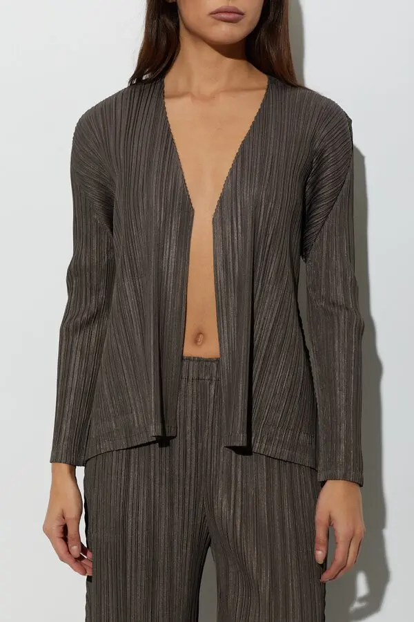 Issey Miyake Pleated Cardigan