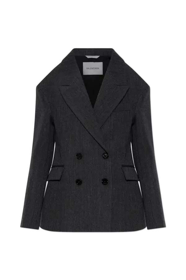 Balenciaga Double-breasted Wool Blazer