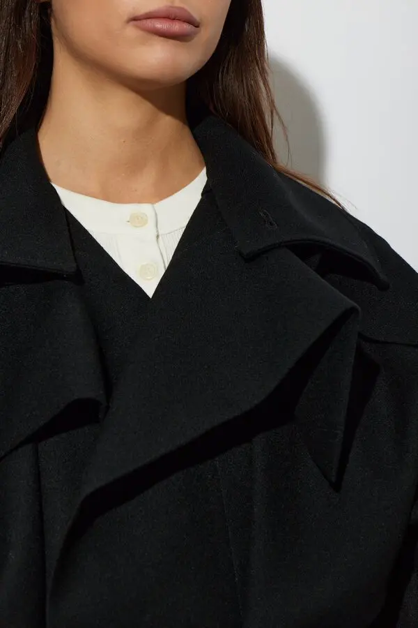 Issey Miyake Belted Wool Coat