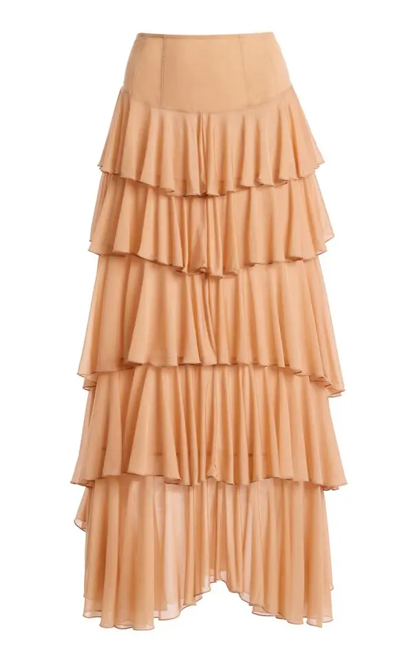 Ulla Johnson Marta Ruffled Maxi Skirt