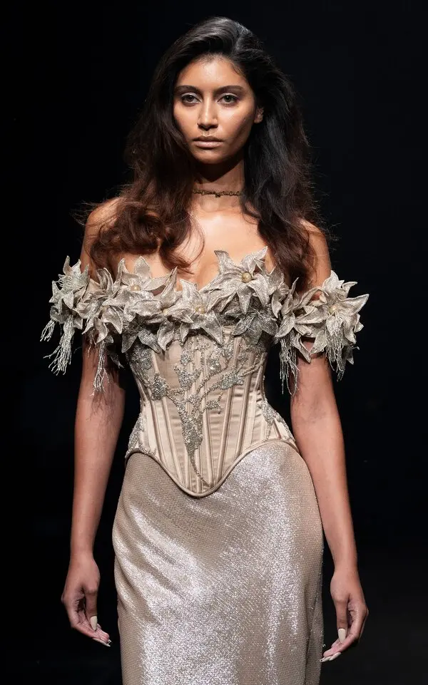 WIEDERHOEFT Embroidered Double-faced Silk-satin Corset