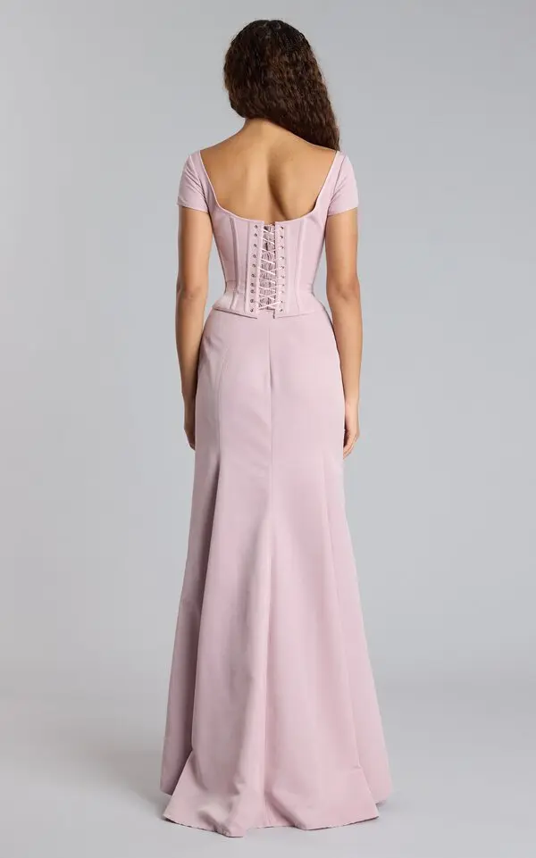 WIEDERHOEFT Venus Bow-detailed Bengaline Corset