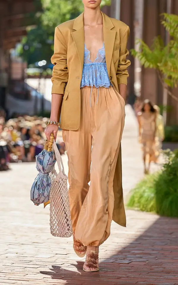 Ulla Johnson Sybil Wool-blend Draped Blazer - Tan