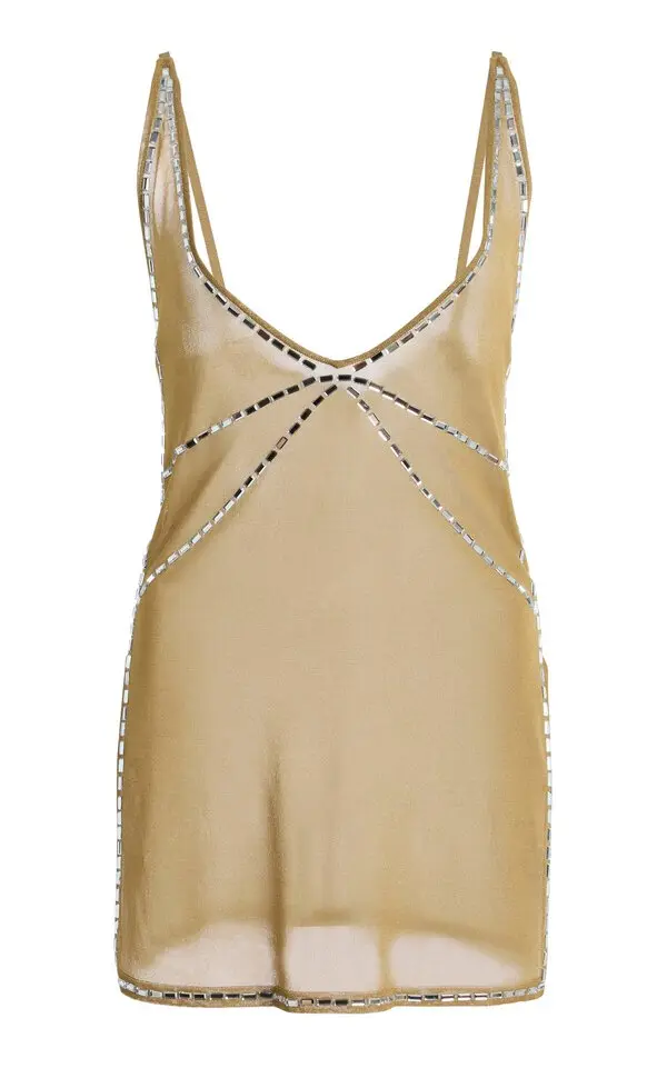 Altuzarra Malone Embellished Chiffon Top