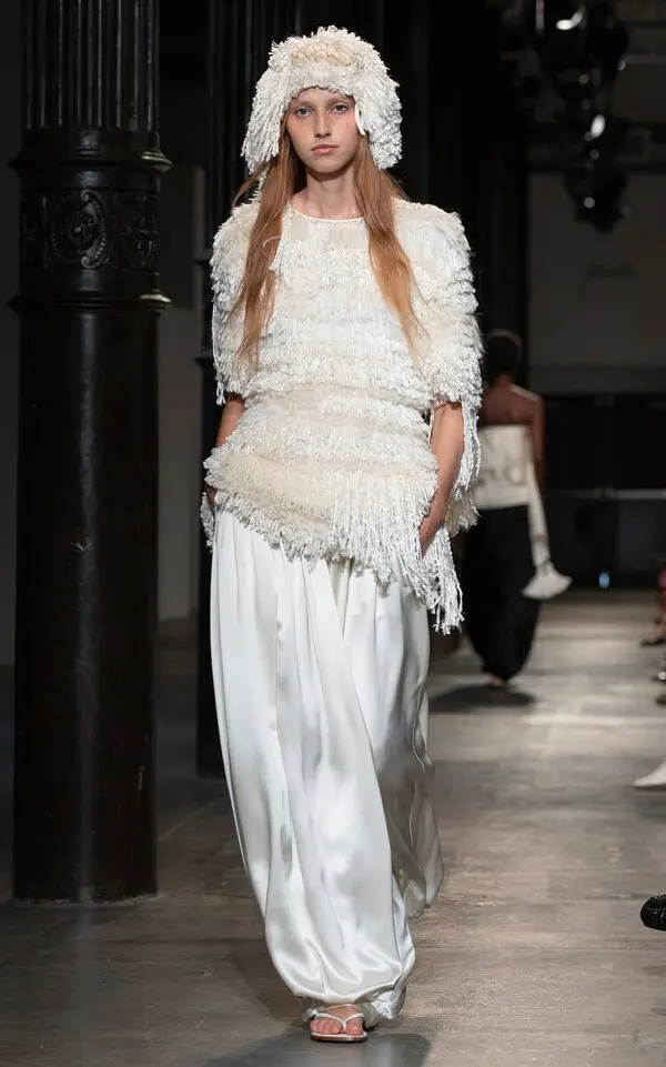 HEIRLOME Salina Silk Wide-leg Pants - Ivory