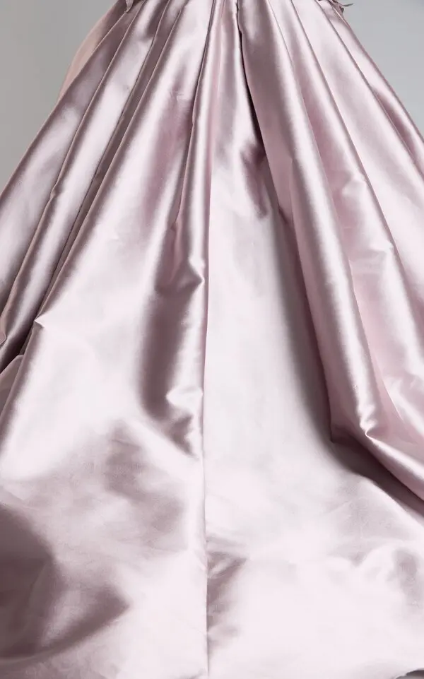 WIEDERHOEFT Stargazer Beaded Silk-mikado Ball Skirt