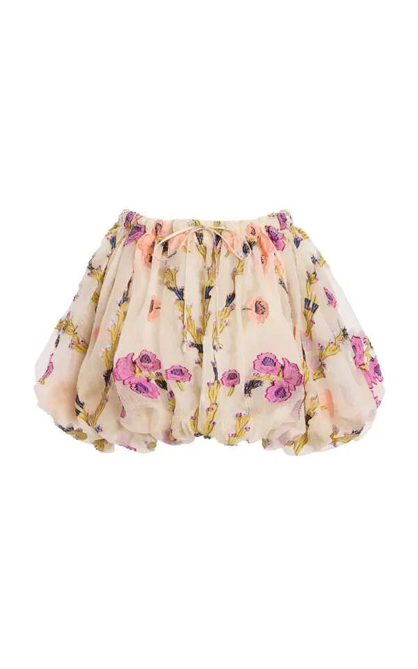 Ulla Johnson Maeve Silk-blend Bubble Mini Skirt - Ivory