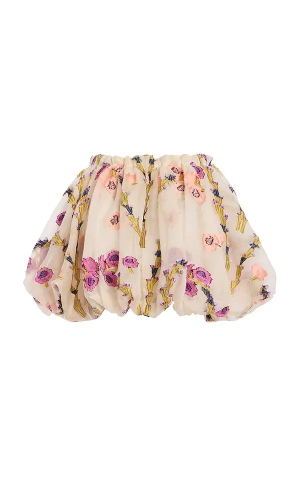 Ulla Johnson Maeve Silk-blend Bubble Mini Skirt - Ivory