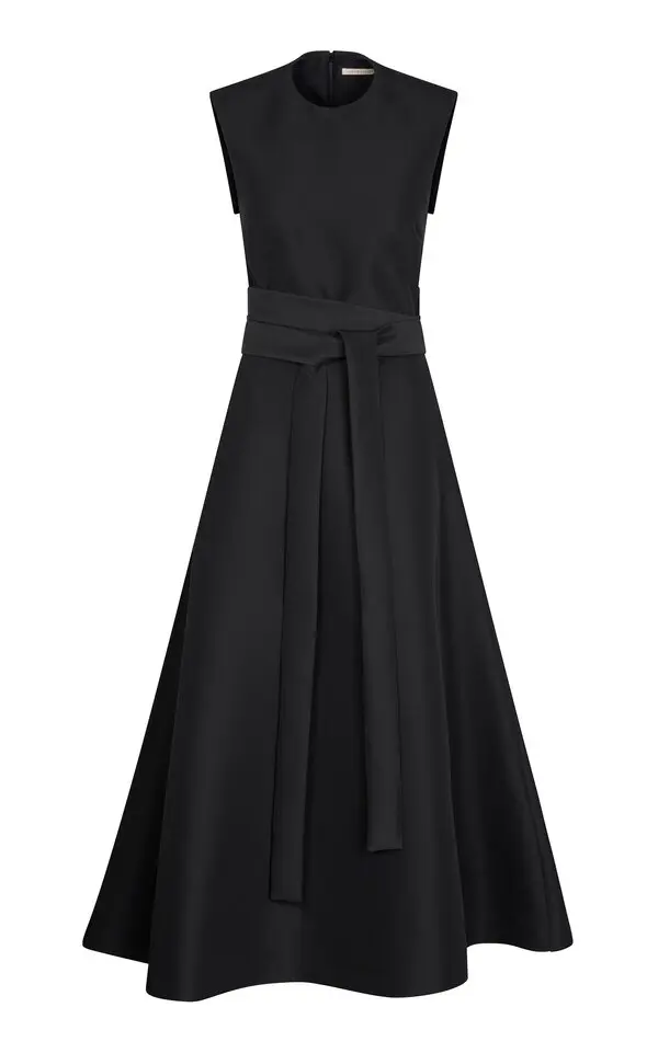 HEIRLOME Adley Silk-wool Maxi Dress