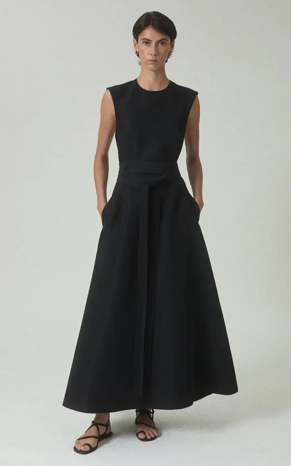 HEIRLOME Adley Silk-wool Maxi Dress