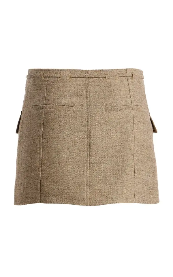 Ulla Johnson Catrina Cotton-linen Cargo Mini Skirt