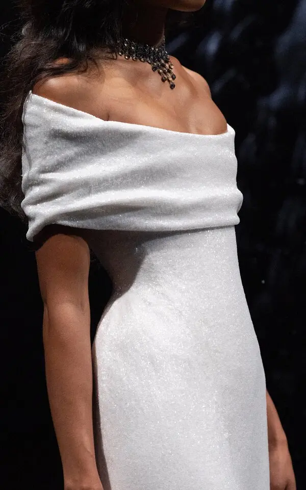 WIEDERHOEFT Cait Off-the-shoulder Silk Gown