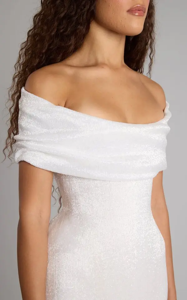 WIEDERHOEFT Cait Off-the-shoulder Silk Gown