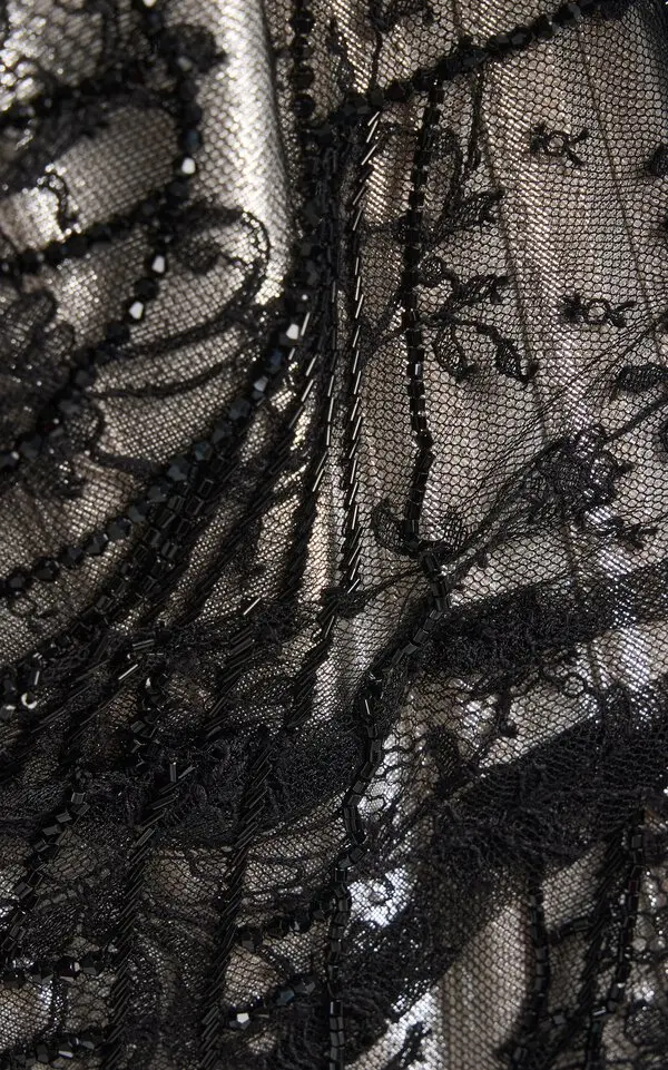 WIEDERHOEFT Venus Embroidered Faille Corset