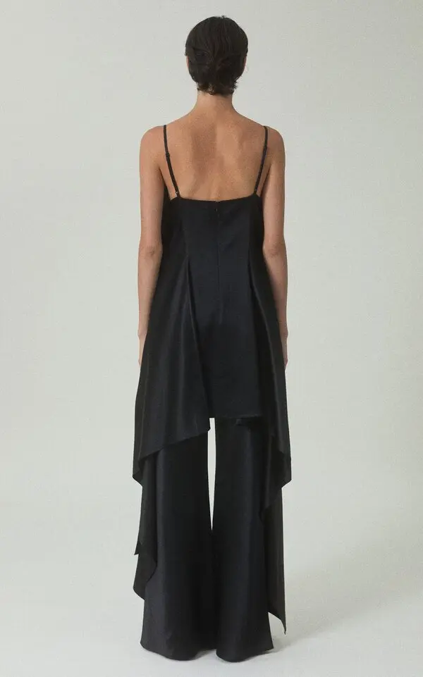 HEIRLOME Kora Silk Top - Black