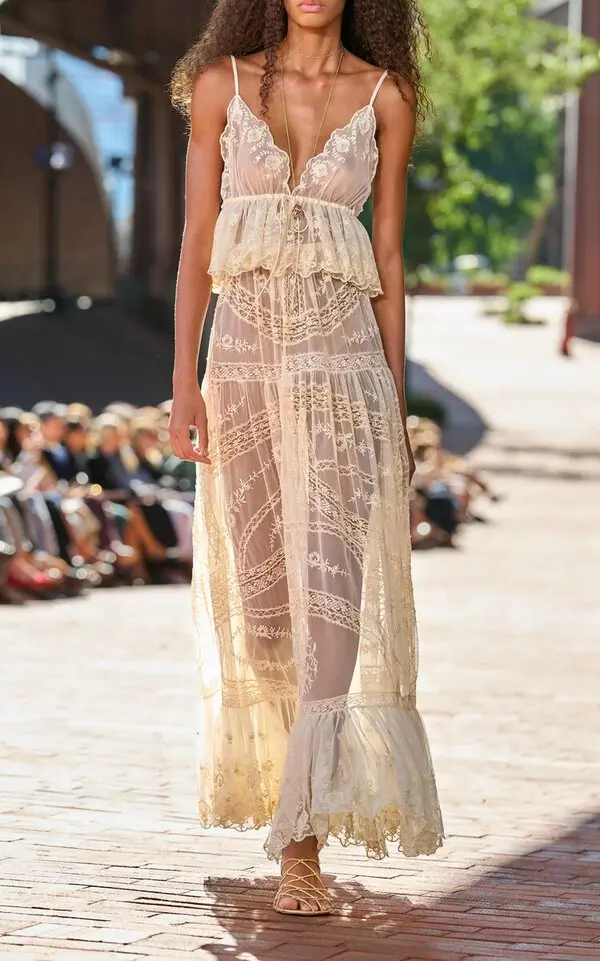 Ulla Johnson Margherite Lace Maxi Skirt - Ivory