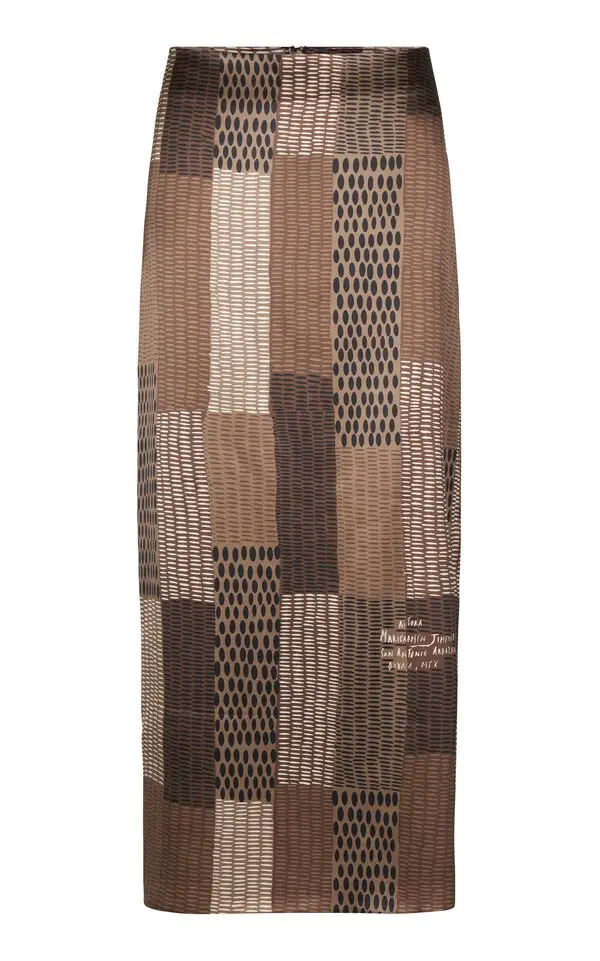 HEIRLOME Maricarmen Silk Midi Skirt