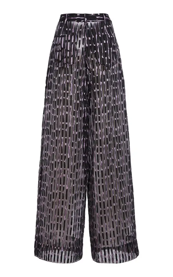 Ulla Johnson Stone Cotton-blend Wide-leg Pants
