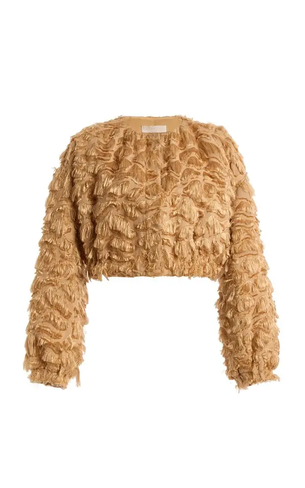 Ulla Johnson Augusta Cotton-blend Cropped Jacket