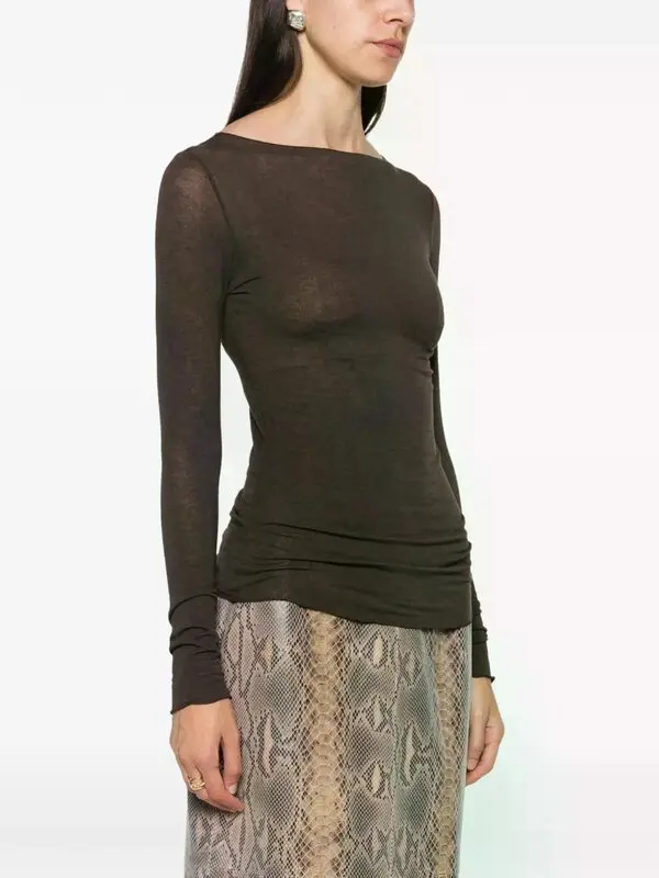 DANIELE FIESOLI Boat-neck Long-sleeve Sweater