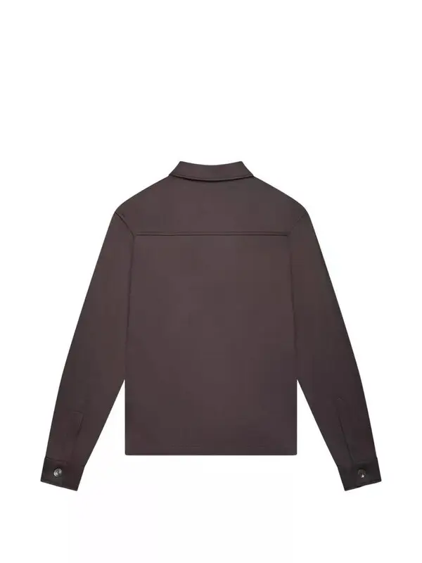VALENZA Zip-up Supima Cotton Overshirt