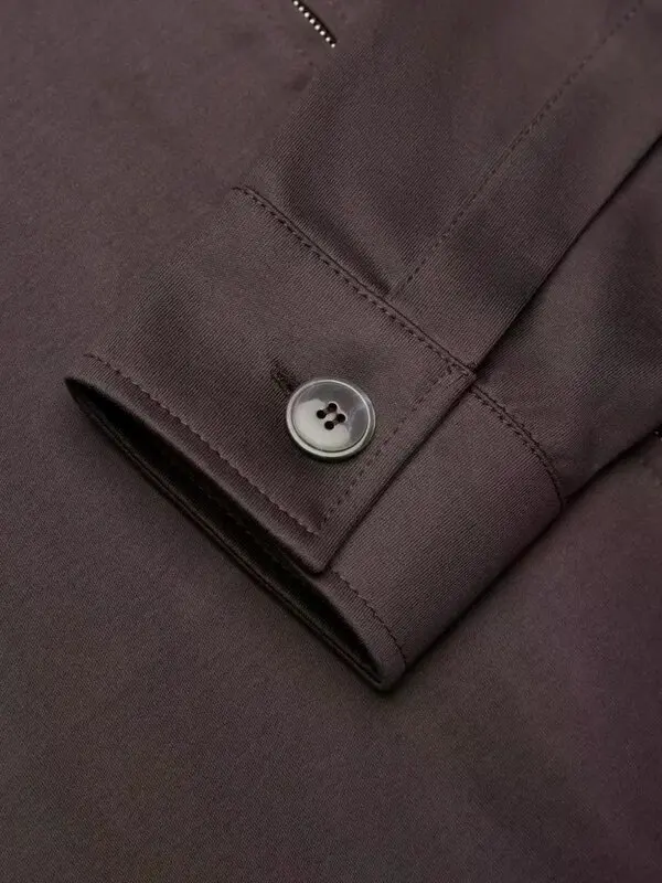 VALENZA Zip-up Supima Cotton Overshirt