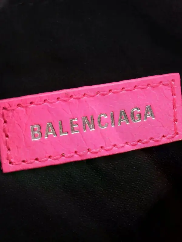 Balenciaga 2010-2026 Xs Le Cagole Ribbon Shoulder Bag - Pink