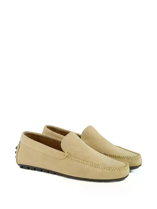 ATELIER VERDI Suede Pebbled-sole Loafers