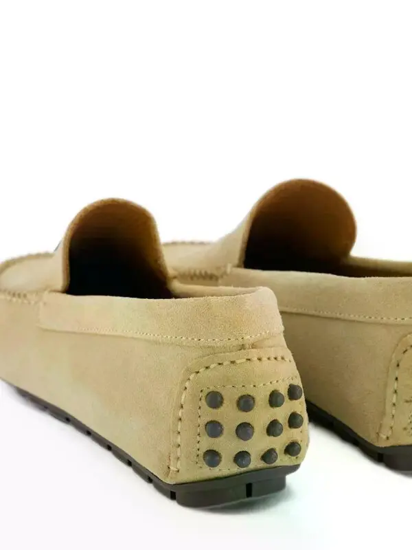 ATELIER VERDI Suede Pebbled-sole Loafers