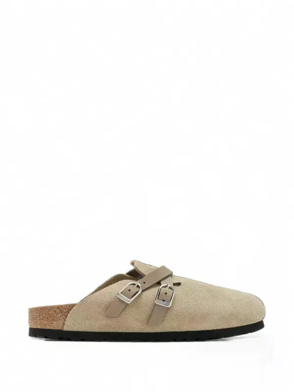 BIRKENSTOCK Blair Suede Mules - Neutrals