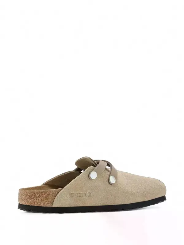BIRKENSTOCK Blair Suede Mules - Neutrals