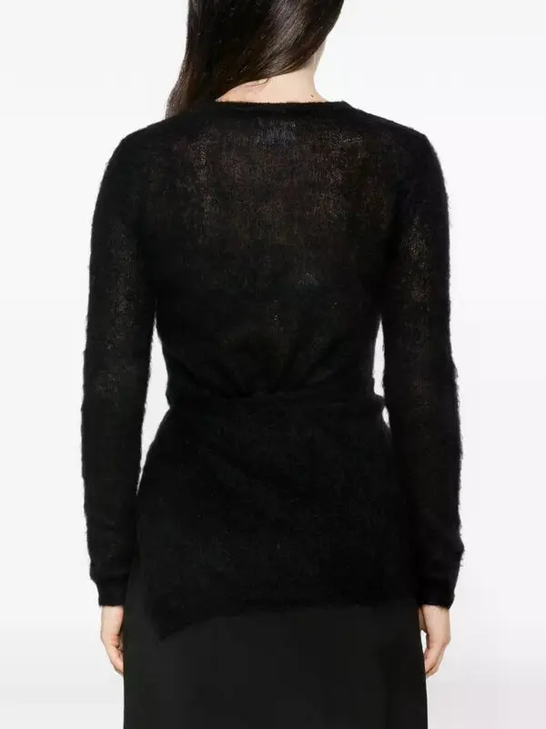 Sú Wrap-tie Asymmetric Sweater
