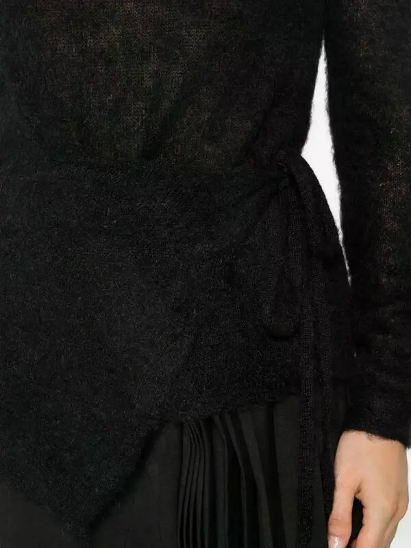 Sú Wrap-tie Asymmetric Sweater