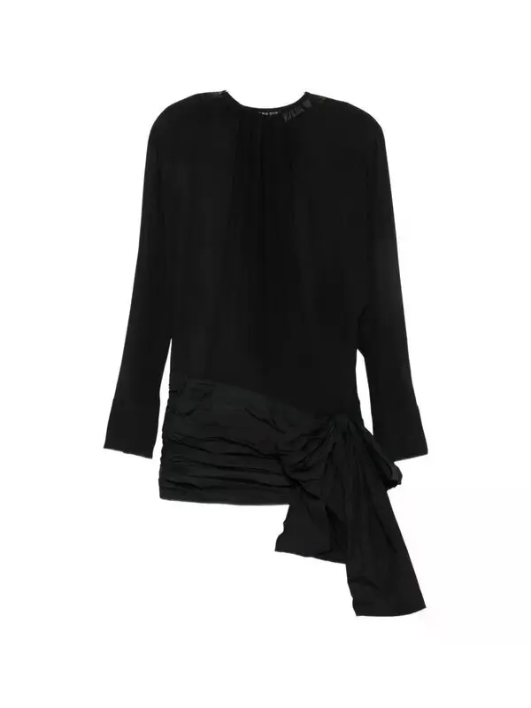 ENTIRE STUDIOS Bow-detail Ruched Mini Dress