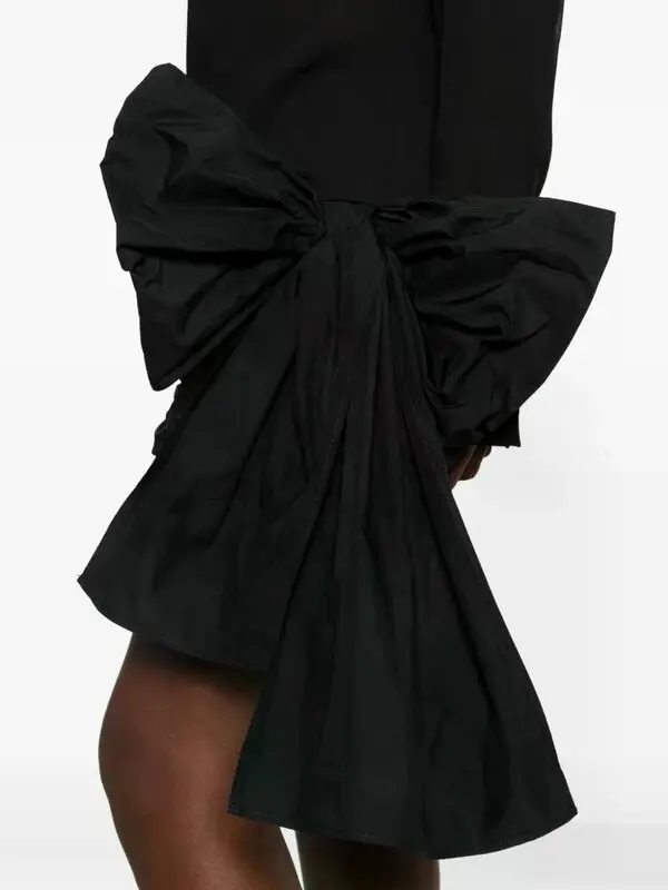 ENTIRE STUDIOS Bow-detail Ruched Mini Dress