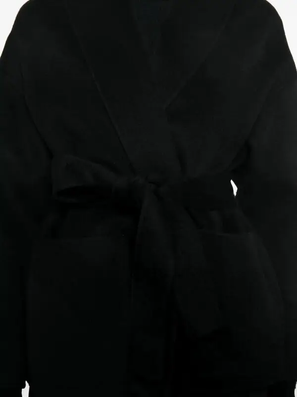 SUSANNE BOMMER Belted Shawl-collar Coat
