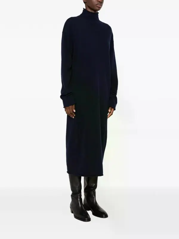 Agl Roll-neck Knitted Midi Dress