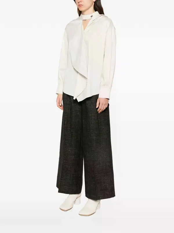 Sú Asymmetric Draped Blouse