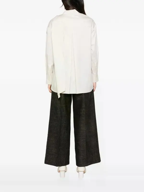 Sú Asymmetric Draped Blouse
