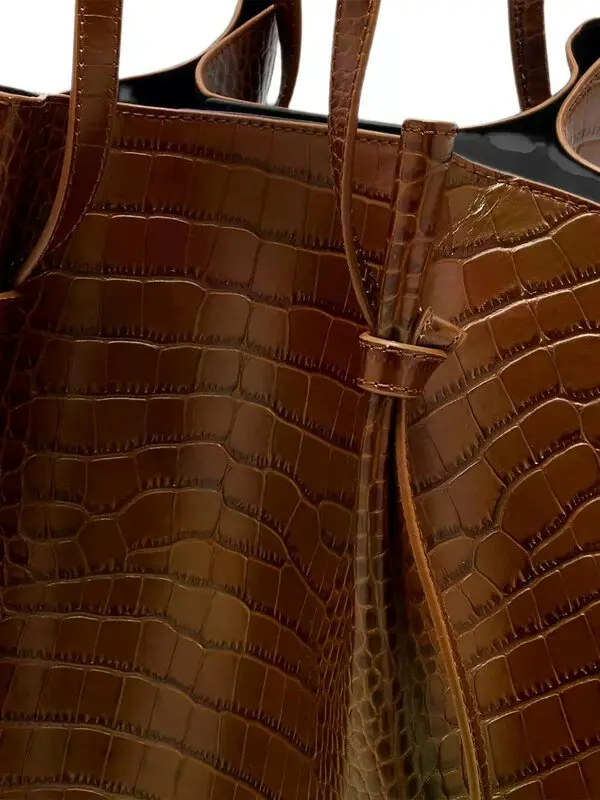 Yuzefi Mochi Croc-effect Leather Tote Bag
