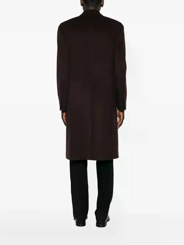 LARDINI Double-breasted Peak-lapel Coat