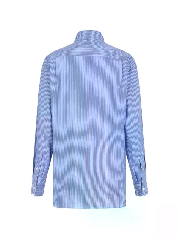 DOUUOD Vertical-stripe Long-sleeve Shirt